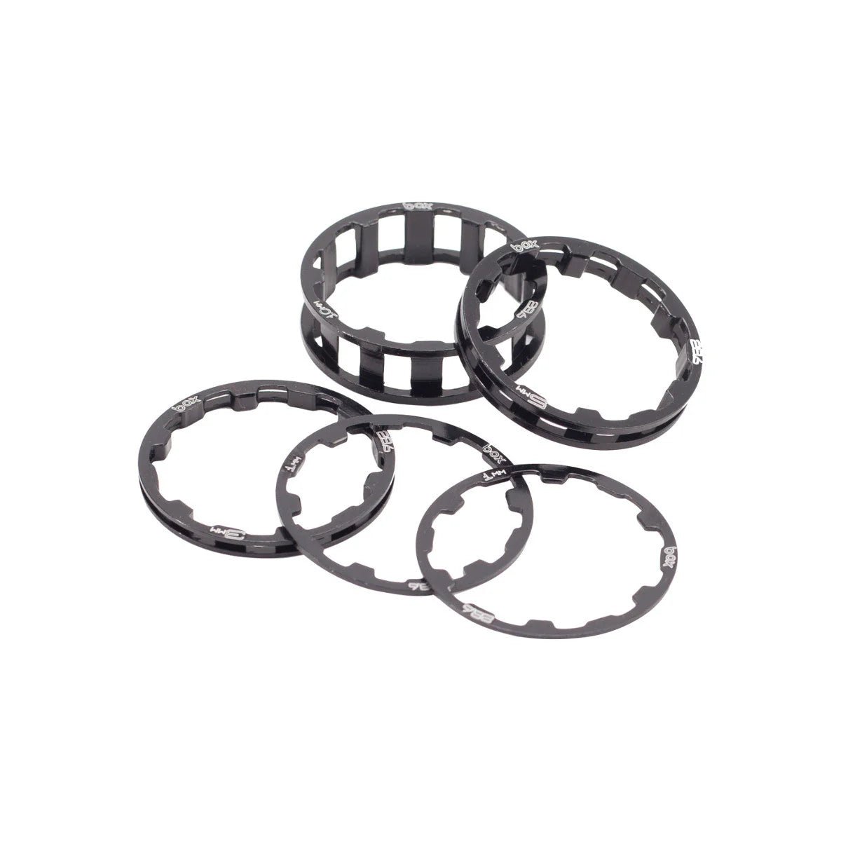 Box One Stem Spacers Kit 1 1/8" Black – Trackstars BMX